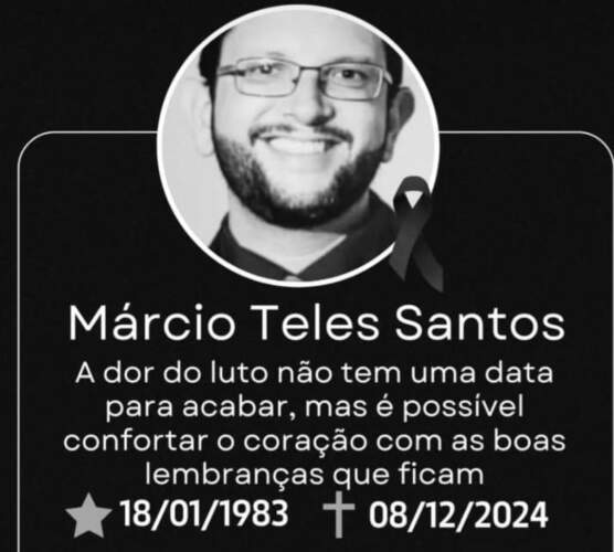 Márcio Teles Santos, partiu! Apenas 41 anos!